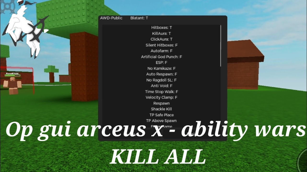op script for ability wars (roblox) Arceus x GUI - KILL ALL - YouTube