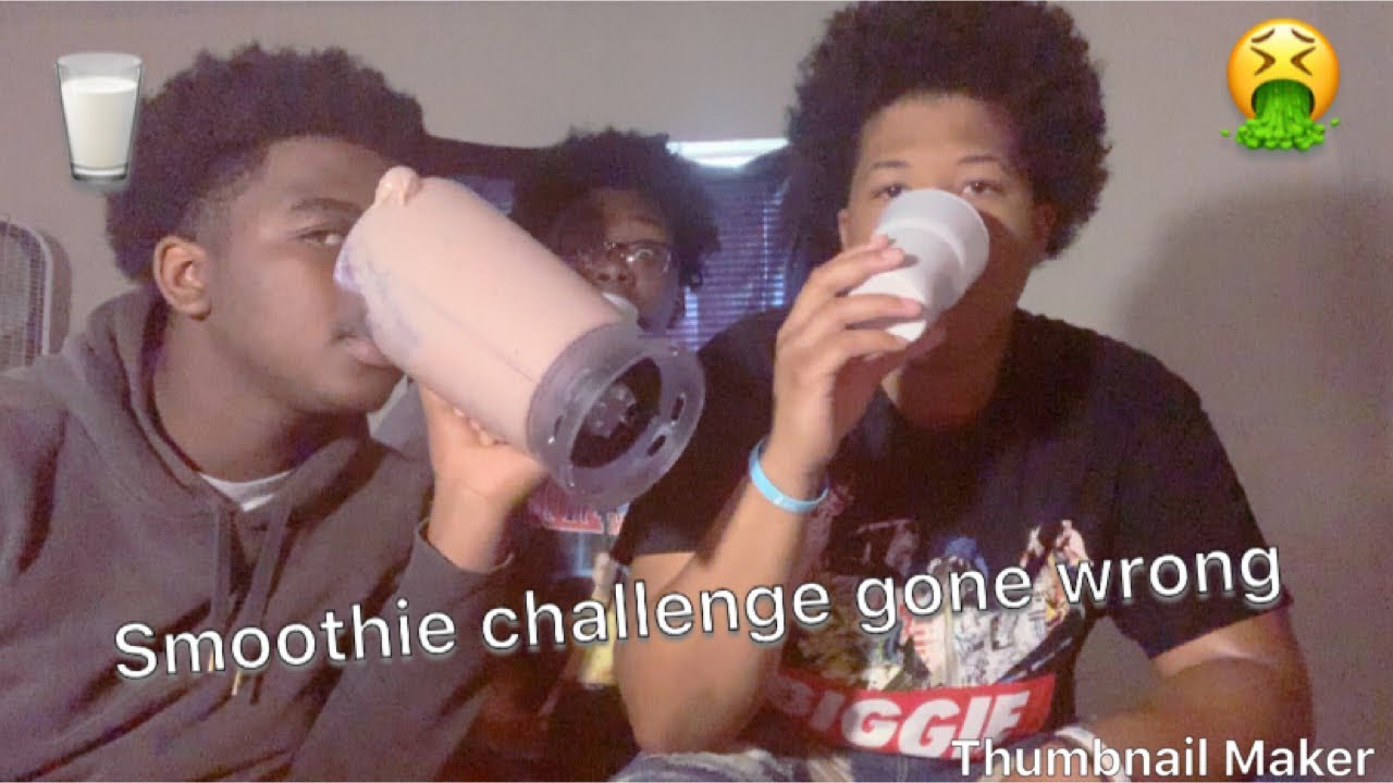 SMOOTHIE CHALLENGE GONE WRONG 🤮🥛 - YouTube
