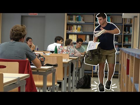 Funny Noisy Shoes in the Library