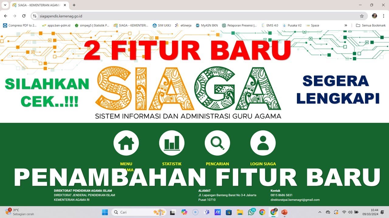 Penambahan Fitur Baru SIAGA - YouTube