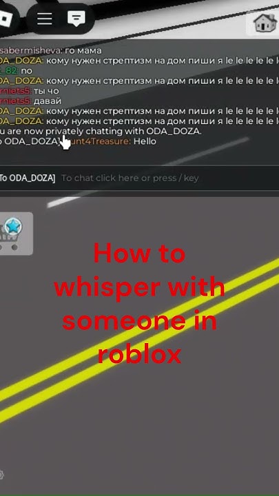 How to whisper with someone in roblox - YouTube