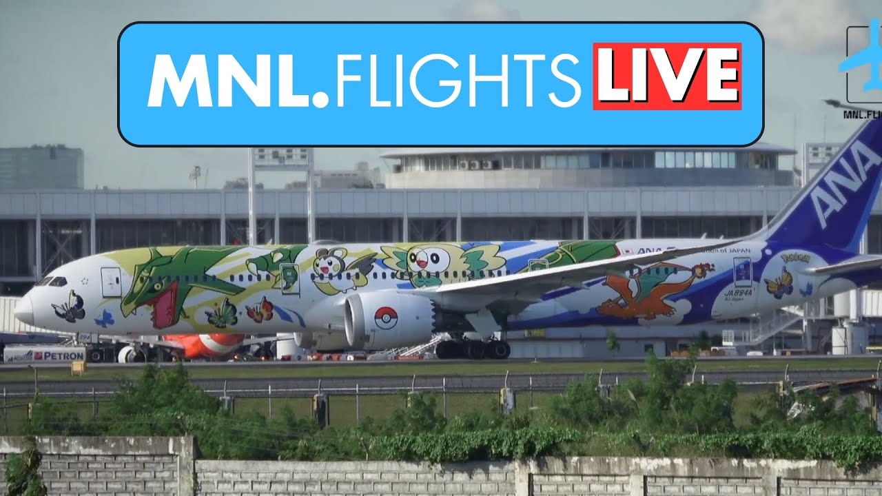 🔴LIVE - Manila Airport (NAIA), PHILIPPINES | Plane Spotting + Live ATC ...