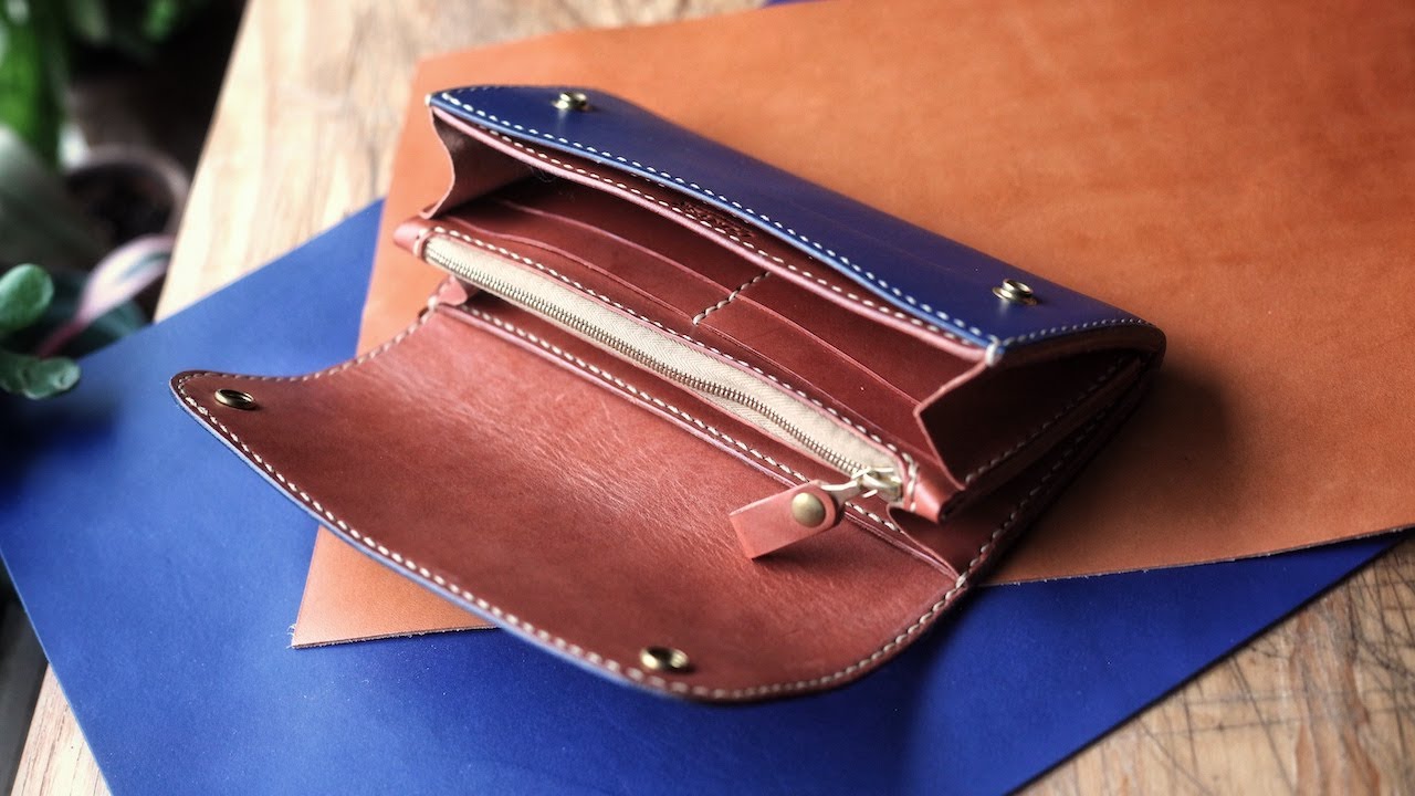 Making a GIANT Leather Wallet! (OUR BIGGEST EVER!!!) - YouTube