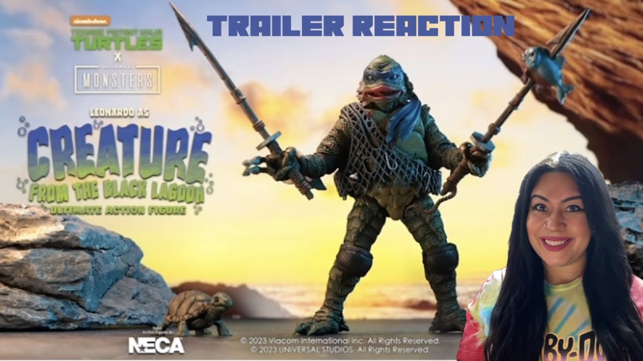 Neca Universal Monsters x TMNT Ultimate Leonardo As The Creature Action ...