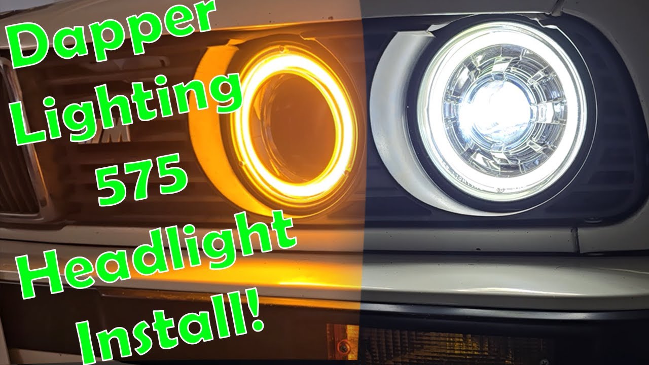 Installing Dapper Lighting 575 Headlights In My BMW E30! (Angel Eye Halos, Switchbacks, LEDs ...
