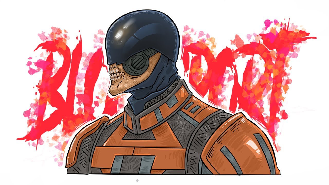 How to draw Bloodsport Fortnite - YouTube