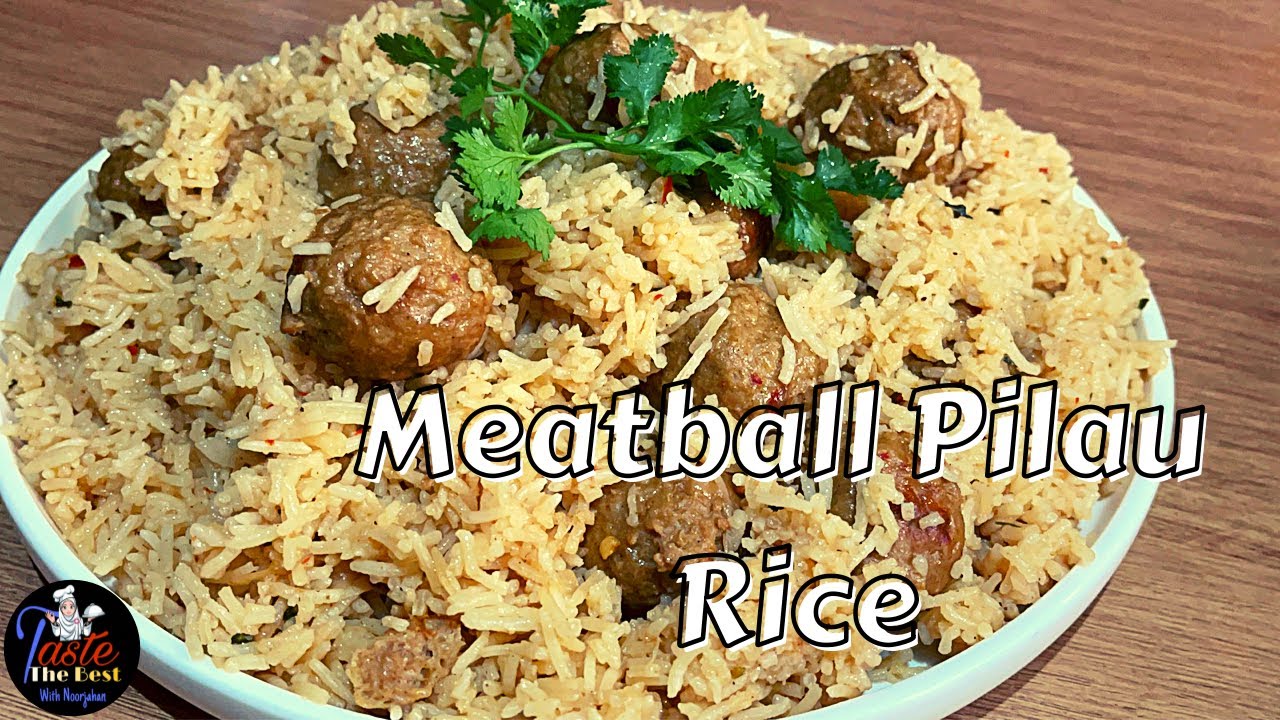How To Make Meatball Pilau Rice // Pilau Rice With Meatball. - YouTube