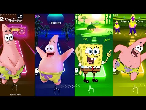 Patrick & SpongeBob Dance Party 🕺🔥 | Tiles Hop EDM Challenge | Dance ...
