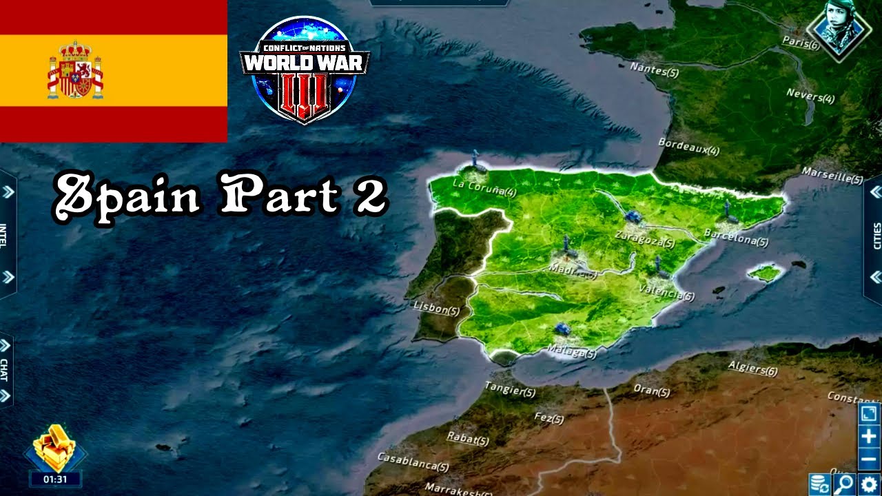 Conflict of Nations - Spain Part 2 "New World Order" - YouTube
