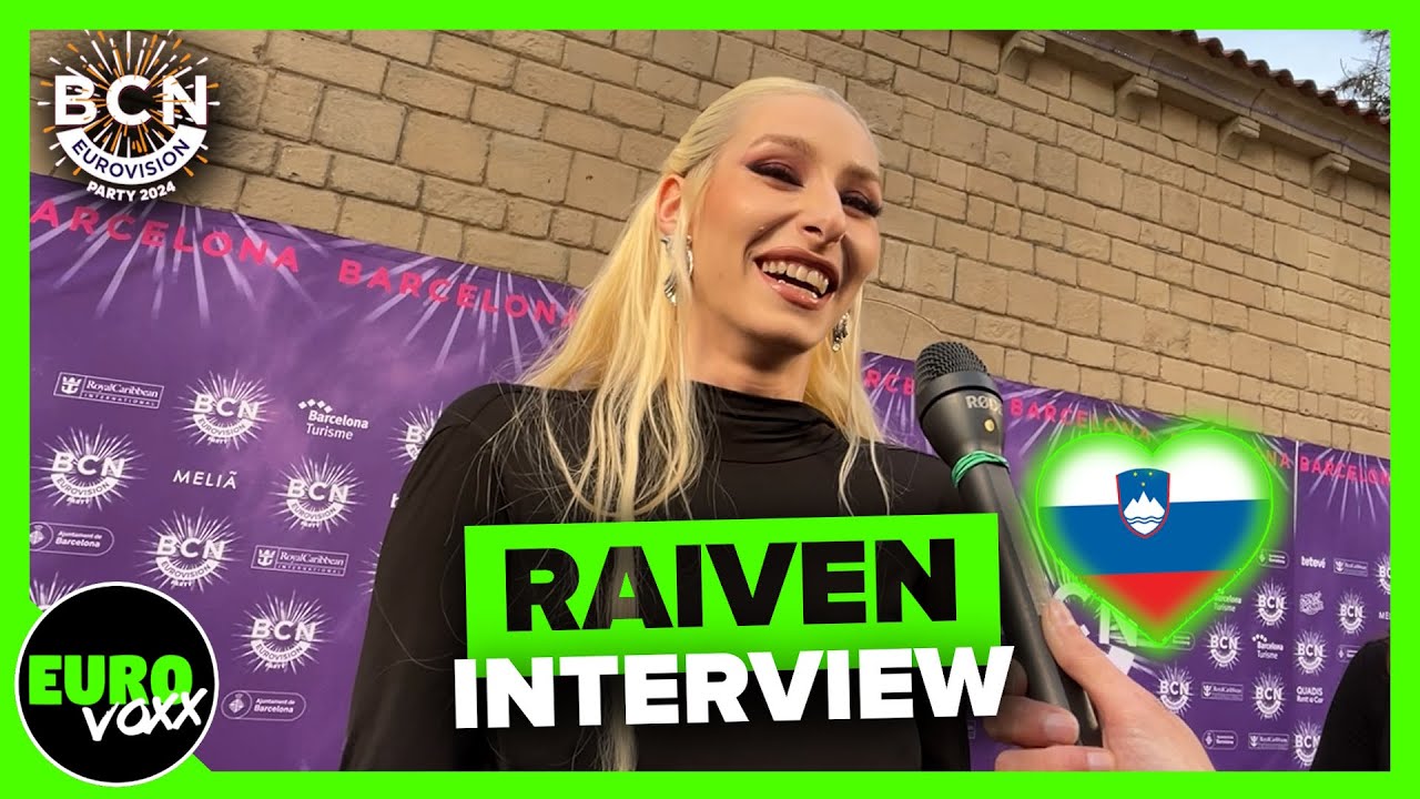 🇸🇮 RAIVEN - ‘VERONIKA’ (INTERVIEW) // Barcelona Eurovision Party 2024 ...