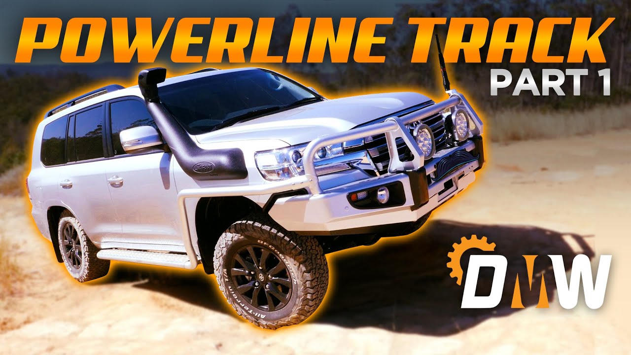 DMW Built 200 Series Wagon Tackle The Powerlines Track - YouTube