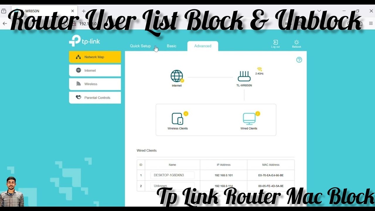 How To Block Any Wifi User In Tp Link Router Tp Link Router Mac Address Block And Unblock