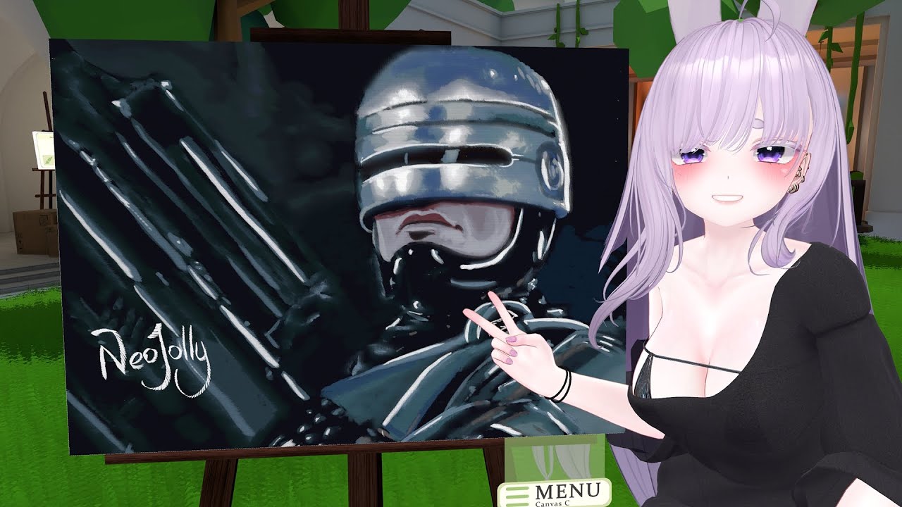 Painting in VR Robocop 050 - #vrchat #painting #FinishingTouch # ...