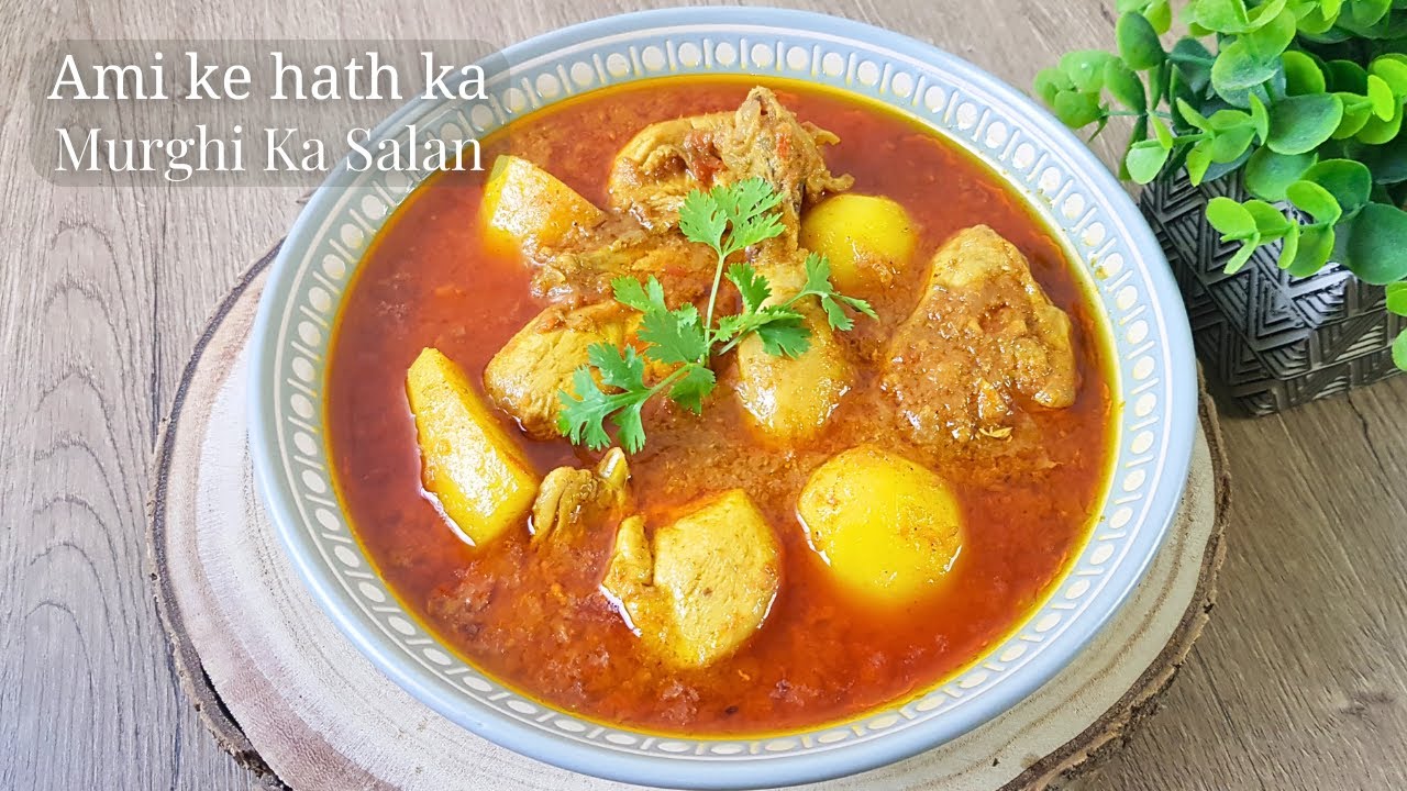 Basic Chicken Potato Curry (Murghi Ka Salan) Recipe Made In Every ...