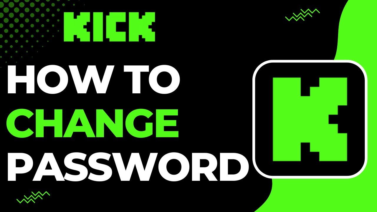 How to Change Password of Kick Account | 2023 - YouTube