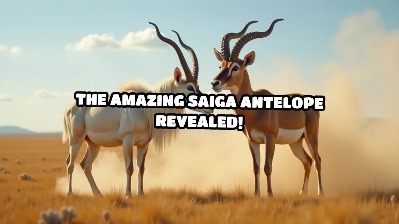 The Amazing Saiga Antelope Revealed! - YouTube