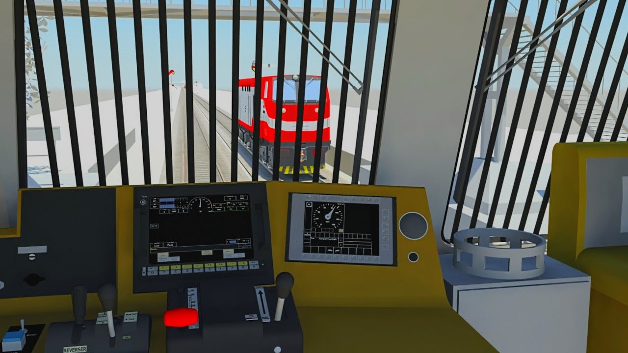 من داخل كابينة قيادة الجرار الأمريكي الجديد Wabtec ES30ACi وظهور حصري ...