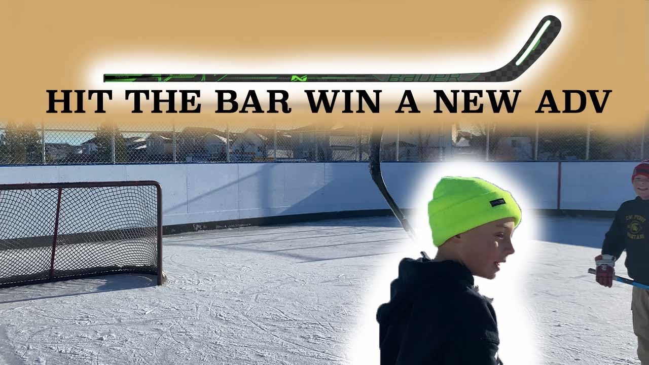 HIT THE CROSSBAR WIN A NEW STICK!!!!! - YouTube