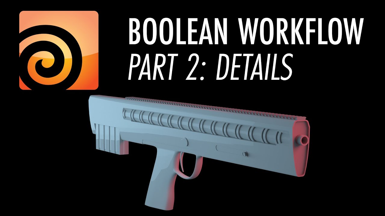 Boolean Modeling in Houdini Part 2: Details - YouTube