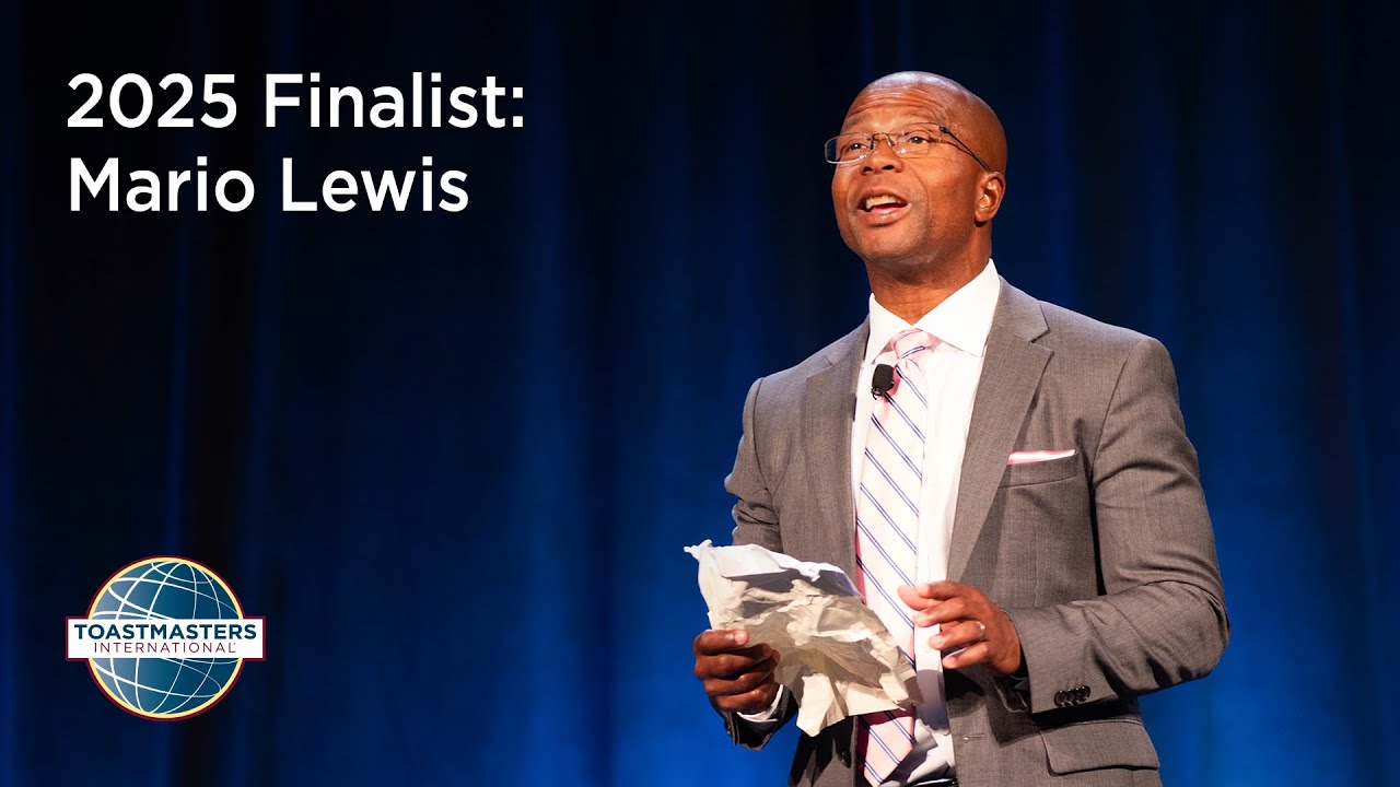 Mario Lewis: Finalist, 2025 World Championship of Public Speaking(R ...