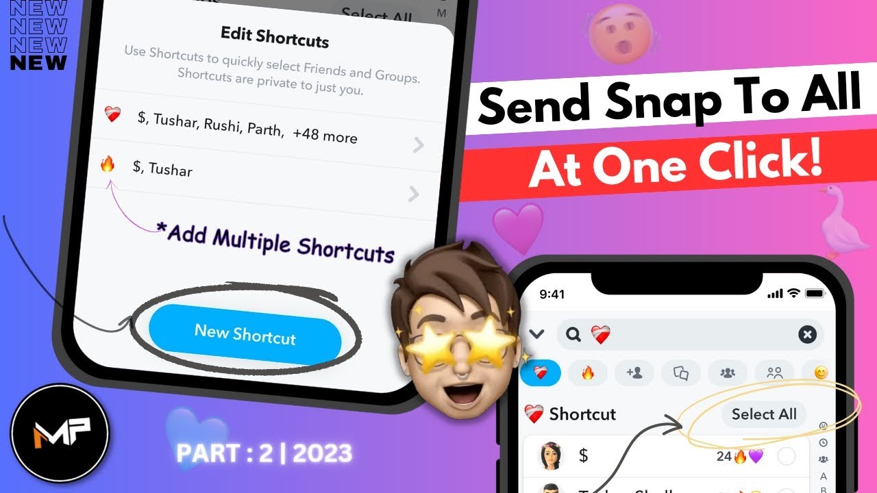 how to send snap to all friends at once🚀| how to send snap to everyone ...