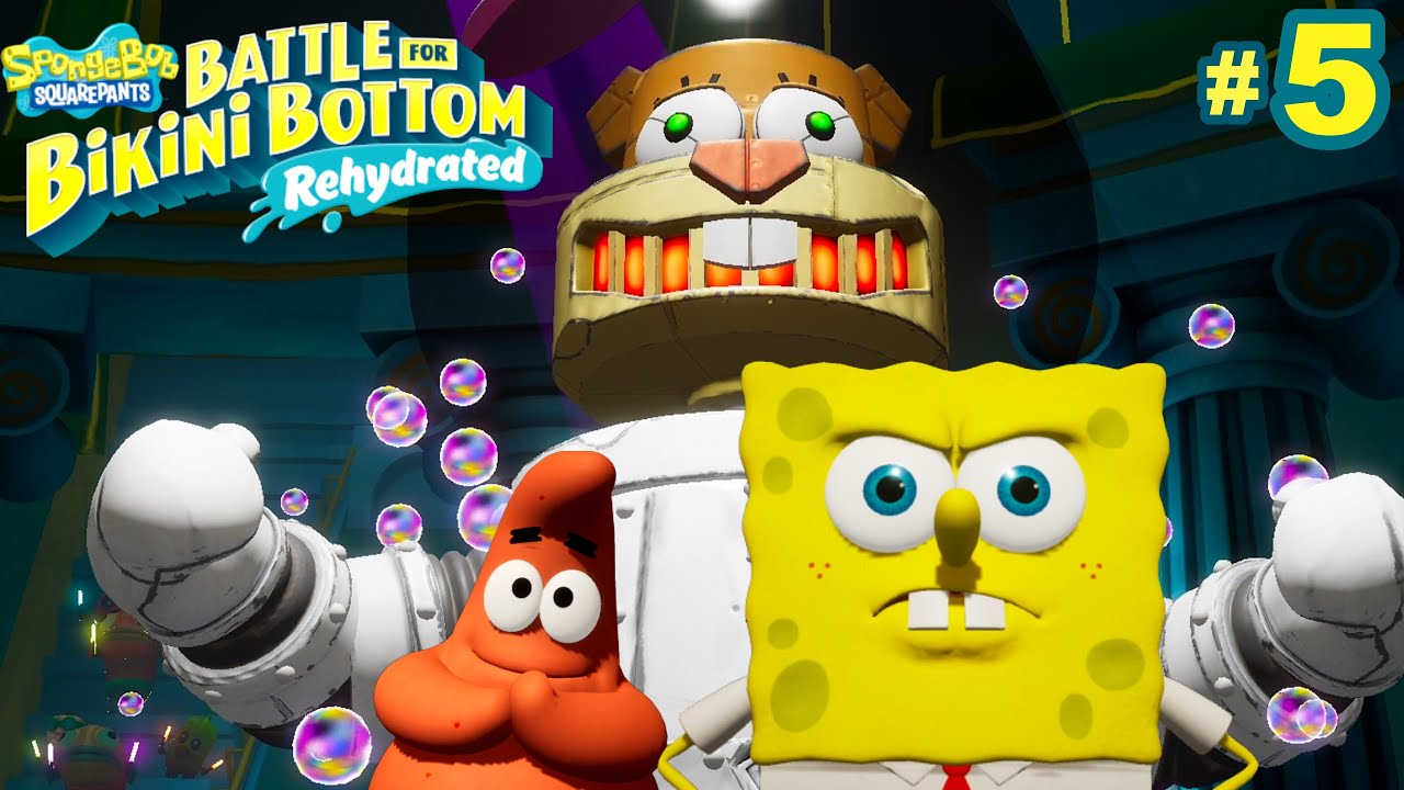 A Luta Contra Sandy Robô - SpongeBob SquarePants: BFBB - Rehydrated (Switch Gameplay). - YouTube