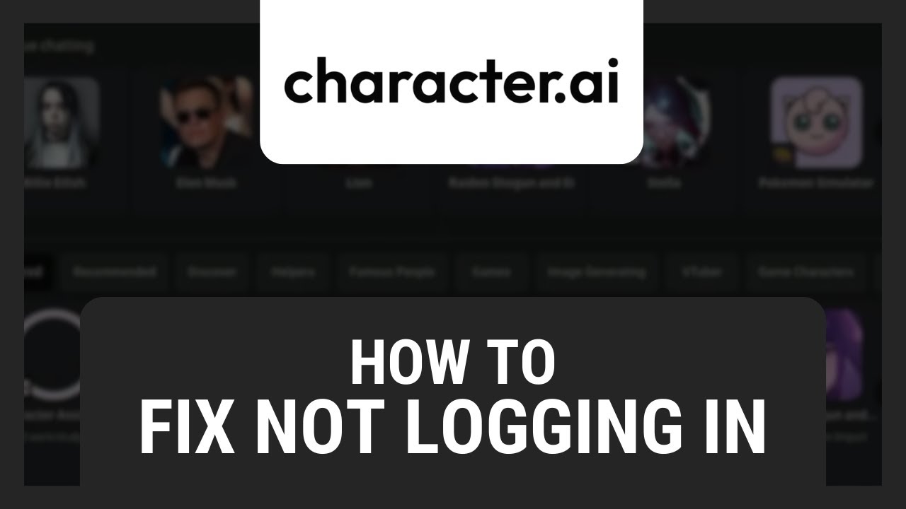 How to Fix Character AI Not Logging In - YouTube