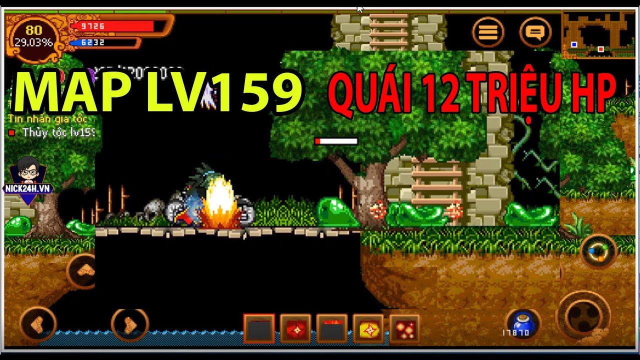 Ninja School Online | Chị Đại Cân Cả MAP lv159 - Quái Thường 12 Triệu ...