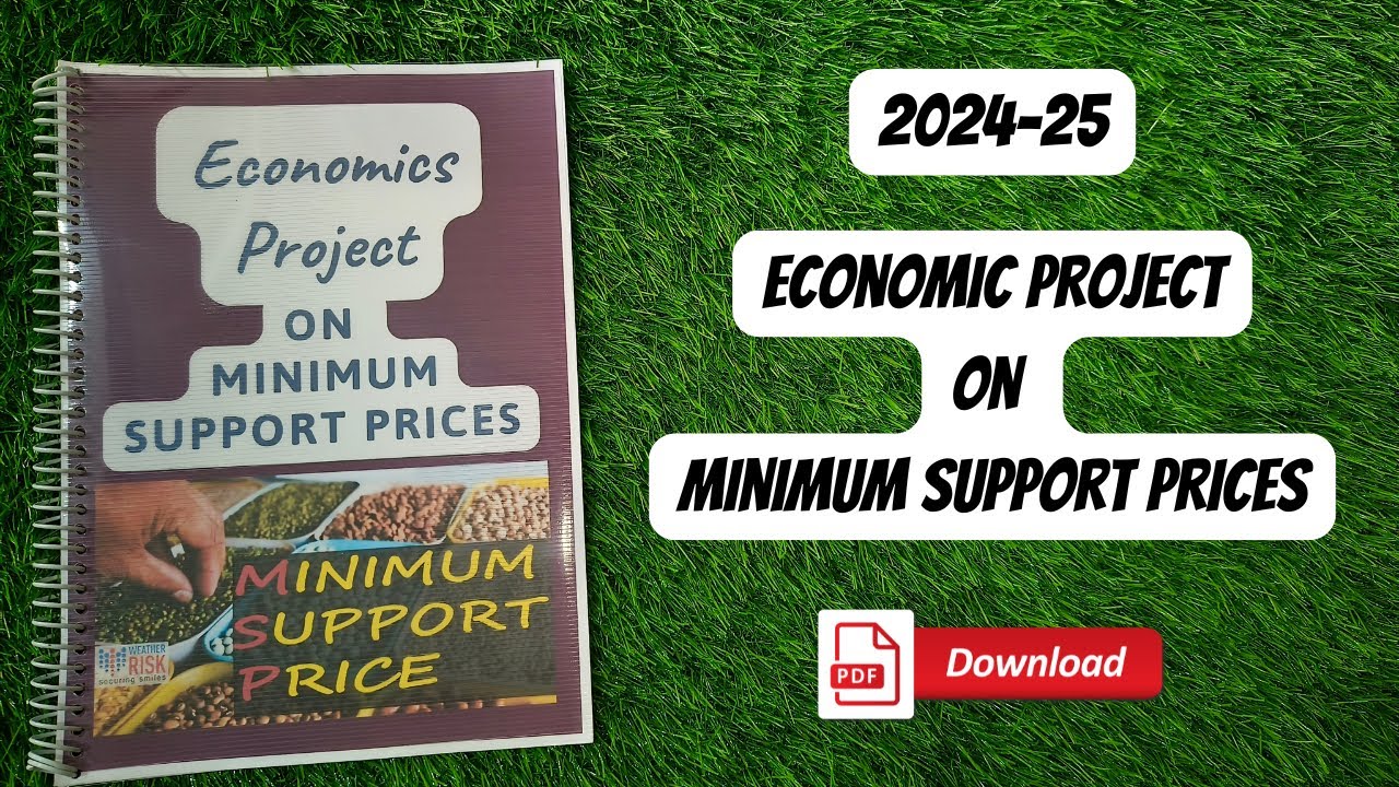 Class 12 Economics Project File | Minimum Support Price | MSP ...