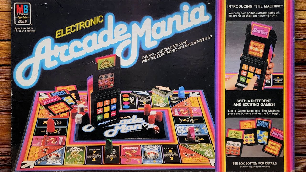 1983 ARCADE MANIA | Board Game Meets Video Game from Milton Bradley ...