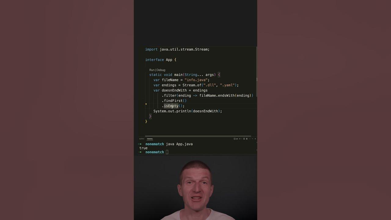 A Shorter Way To "Exclude Lists" with Stream.noneMatch #java #shorts - YouTube
