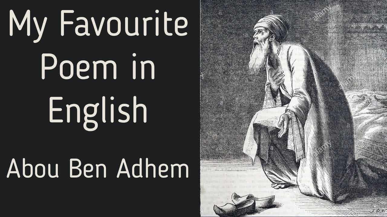A Poem Every Muslim Should Read: Abou Ben Adhem by Leigh Hunt - YouTube