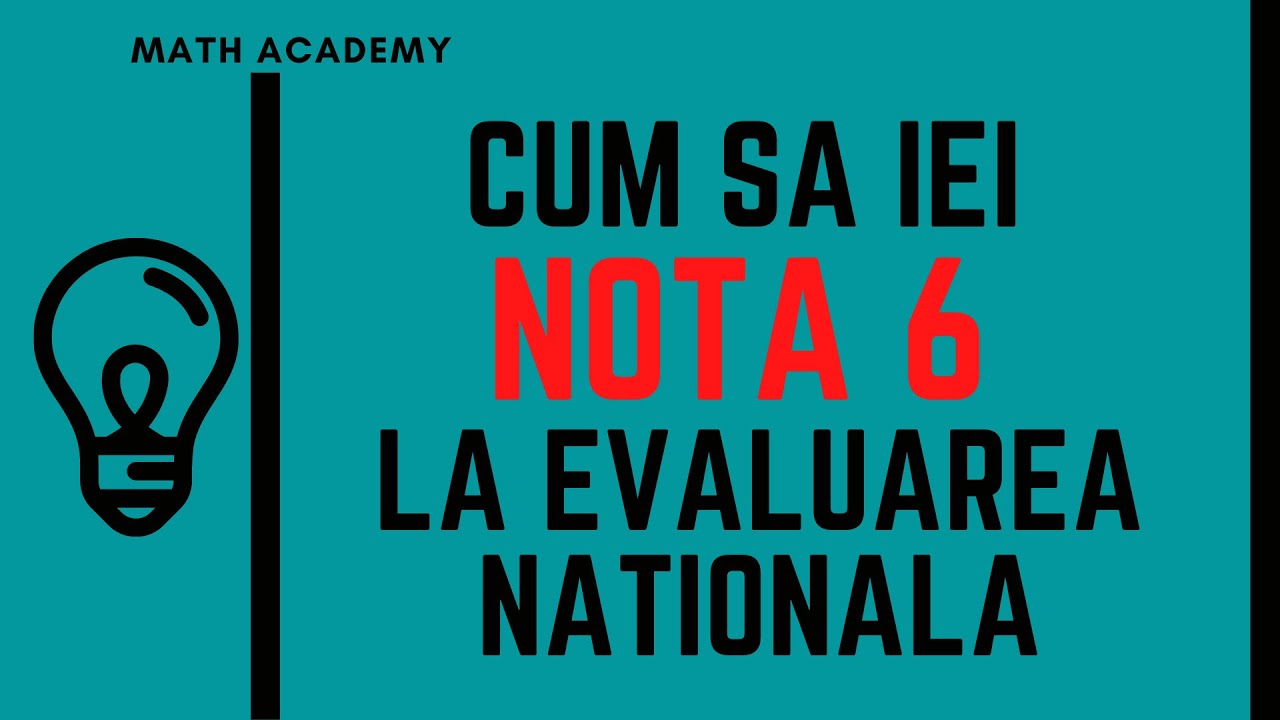 Cum sa iei 6 in Evaluarea Nationala ?? Testul 2 de Antrenament 2021 ...