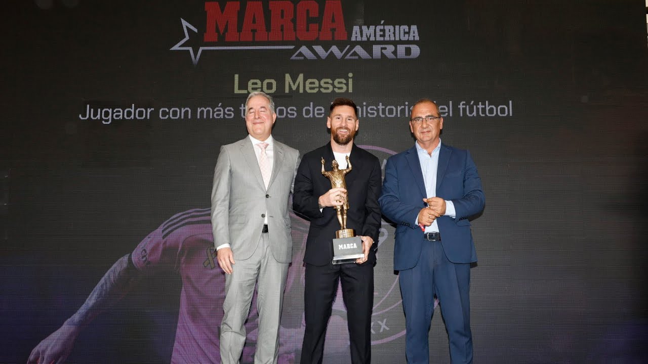 Lionel Messi recibe el reconocimiento de MARCA por su carrera y ser el ...