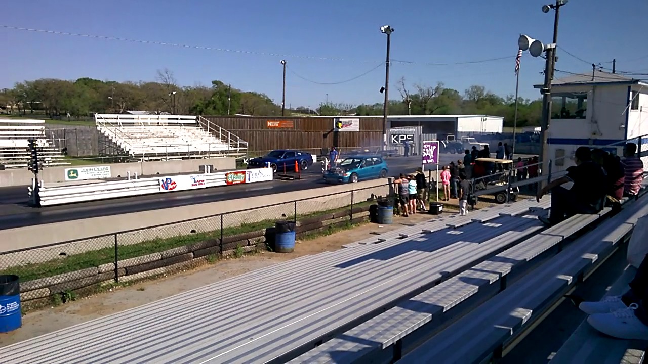 Fast turbo civic at kennedale drag races - YouTube