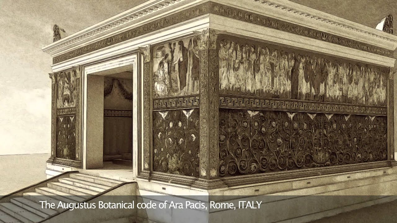 The Augustus Botanical code of Ara Pacis, Rome, ITALY - YouTube