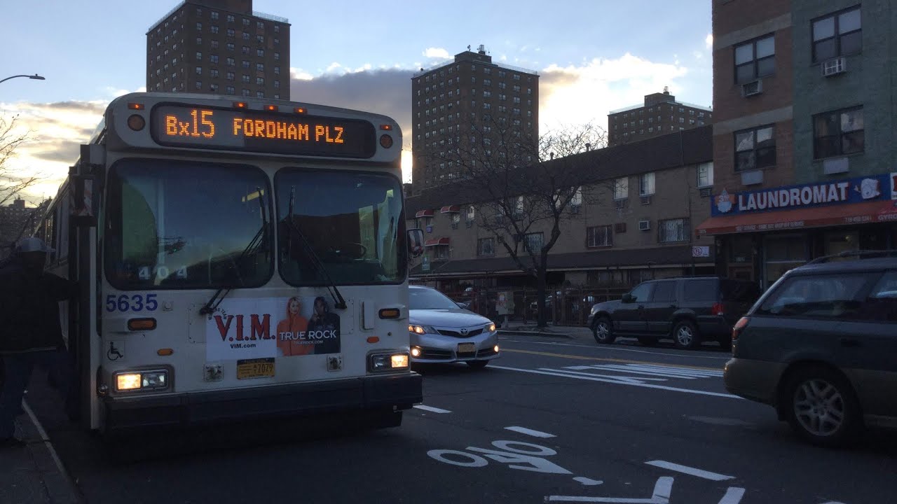 MTA New York City Bus/MaBSTOA: New Flyer D60HF 5635 on the Bx15 - YouTube