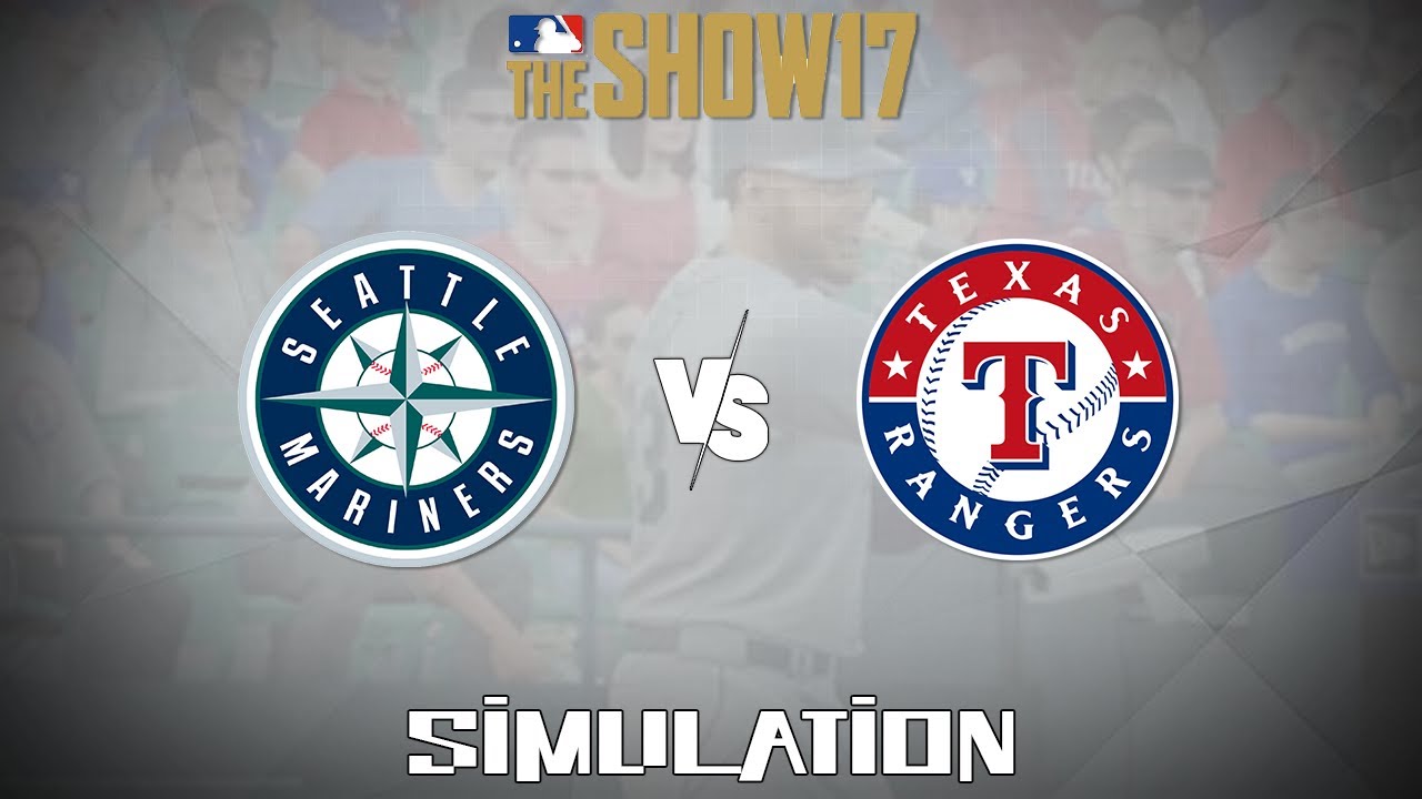 MLB The Show 17 (2017) - Seattle Mariners vs Texas Rangers [Gameplay ...