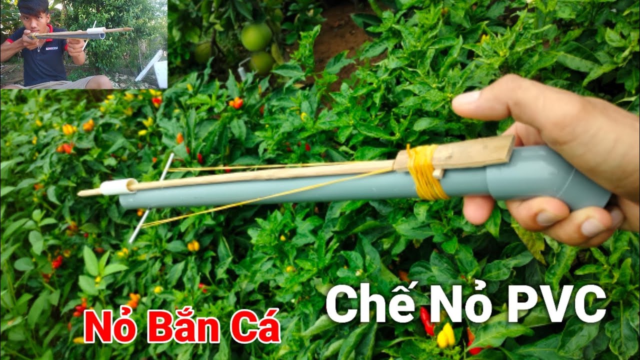 Making a Crossbow from PVC Pipe | Cách Làm Nỏ Bằng Ống Nhựa PVC Đơn ...