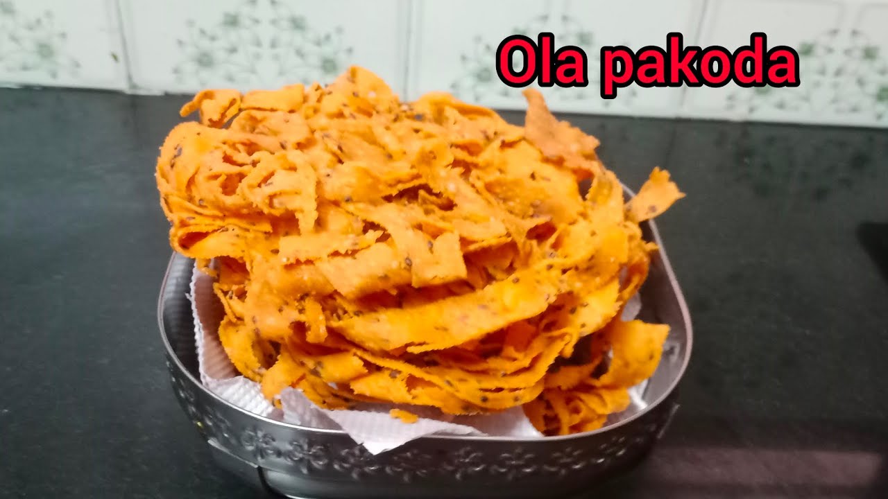 Ola pakoda recipe 😋 - YouTube