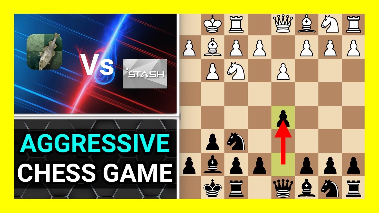 Aggressive Chess Engine Game, Stockfish 16.1 vs Stash 34.0, Watch and ...