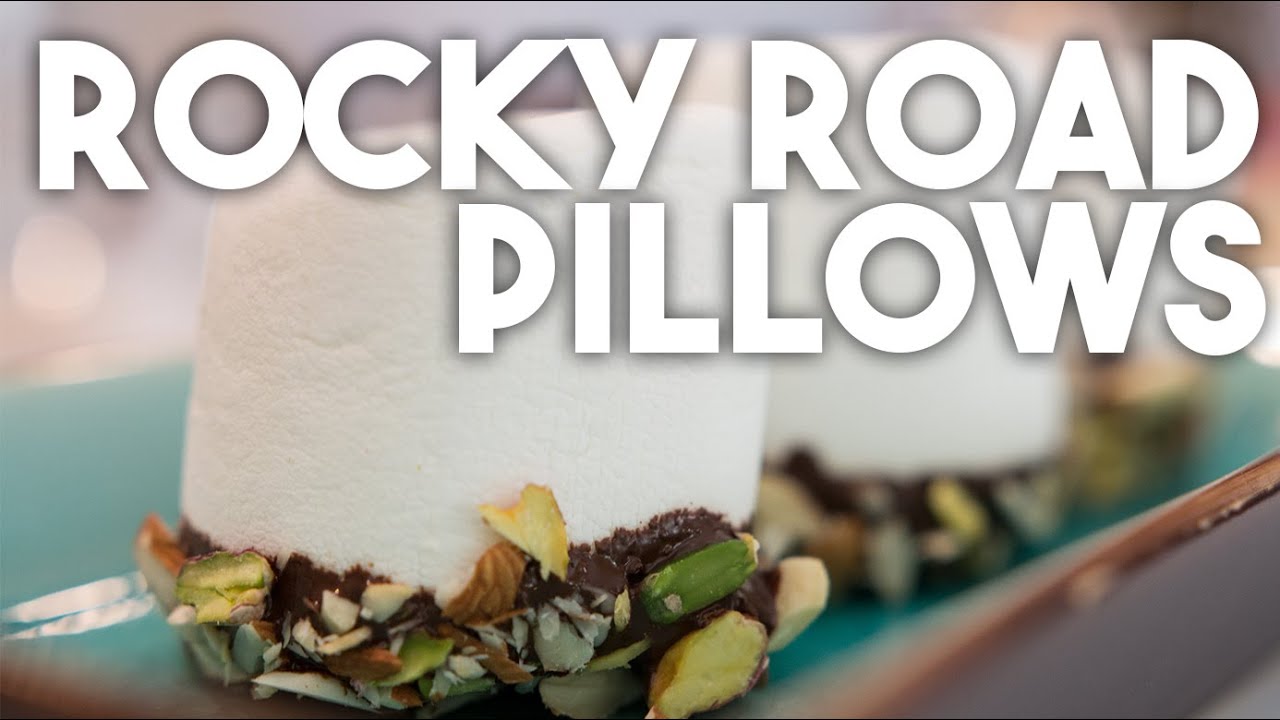 Rocky Road Pillows - Marshmallow coated in chocolate & nuts - YouTube