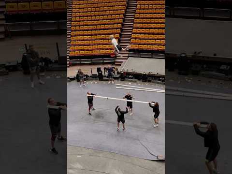 Russian bar,Today I was able to film them on video🫣 #circus #gym #acrobatics #trampoline