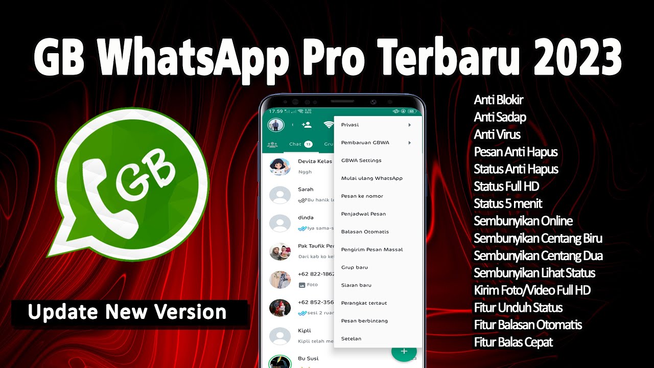 GB WHATSAPP TERBARU 2023 || WA GB TERBARU 2023 || WA MOD TERBARU 2023 ...