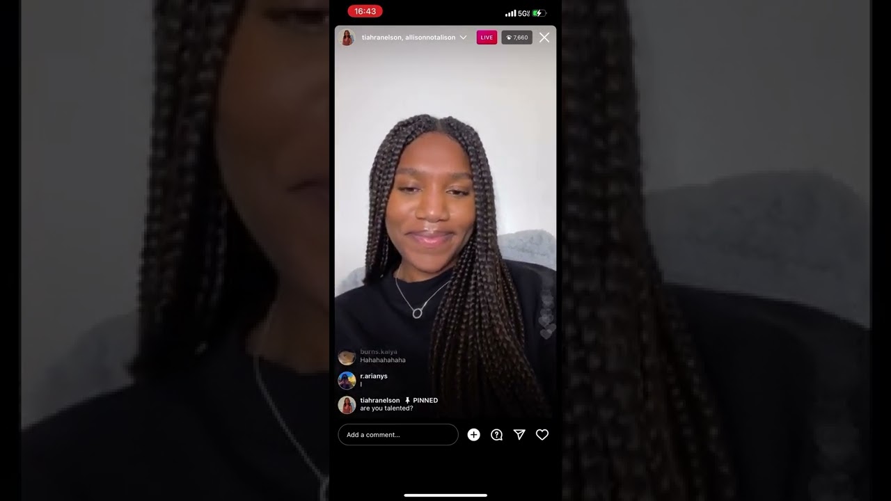 Tiahra Nelson talent show Live Instagram 2/1/2022 - YouTube