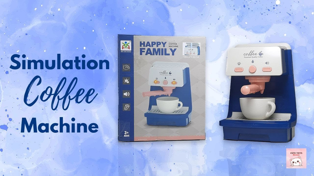 6 Minutes Satisfying with Unboxing Happy Family Coffee Machine | ASMR # ...