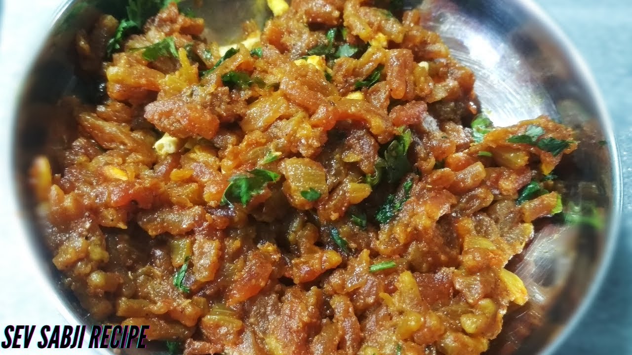Sev ki Sabji Recipe | सेव प्याज़ की सुखी सब्जी | How to make sev onion ...