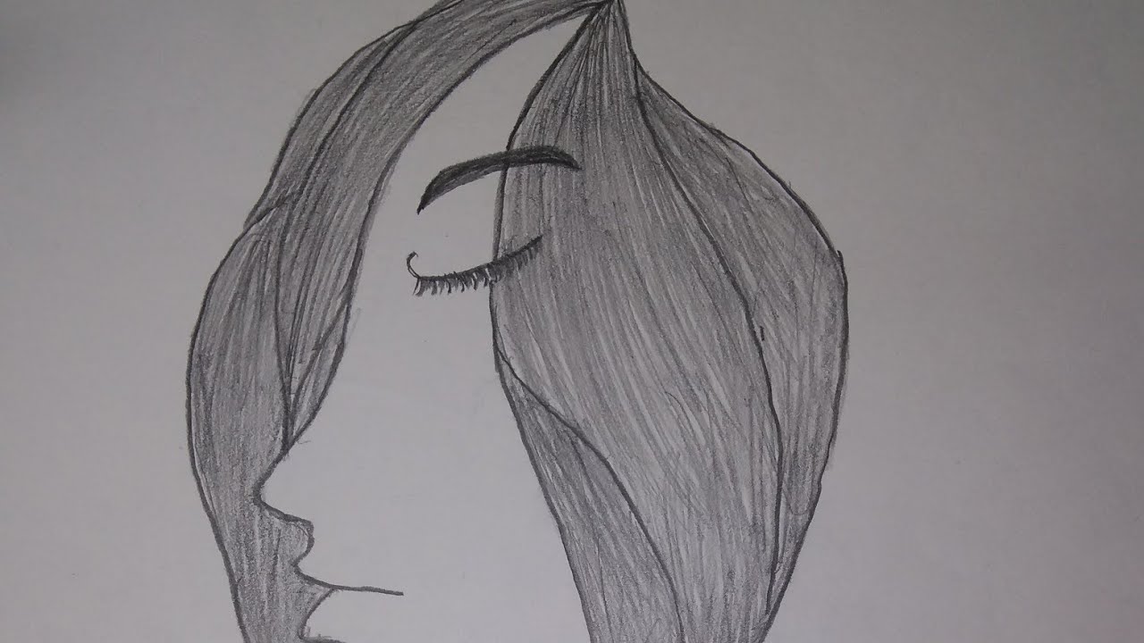 How to draw calm girl face. - YouTube