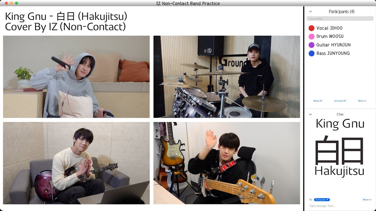 [Special Clip] 아이즈(IZ) - 白日(Hakujitsu) Non-Contact COVER (원곡 : King Gnu) - YouTube