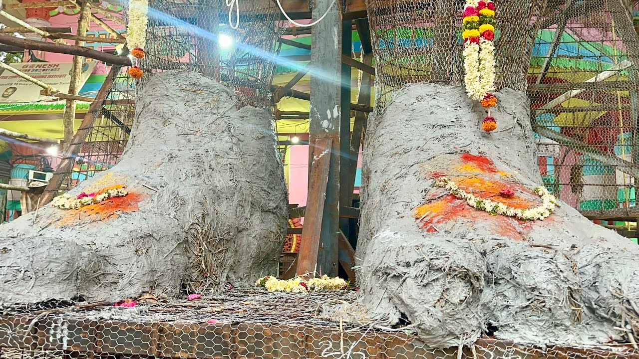 Khairathabad Ganesh Paada Pooja Done | Khairathabad Ganesh Making | 70 ...